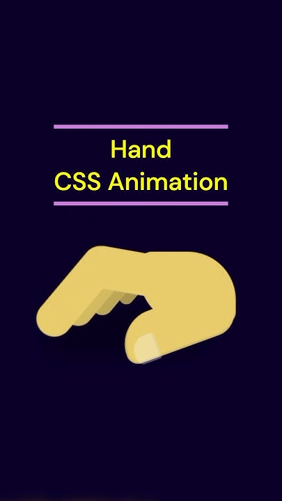 CSS daily dose - hand animation - YouTube