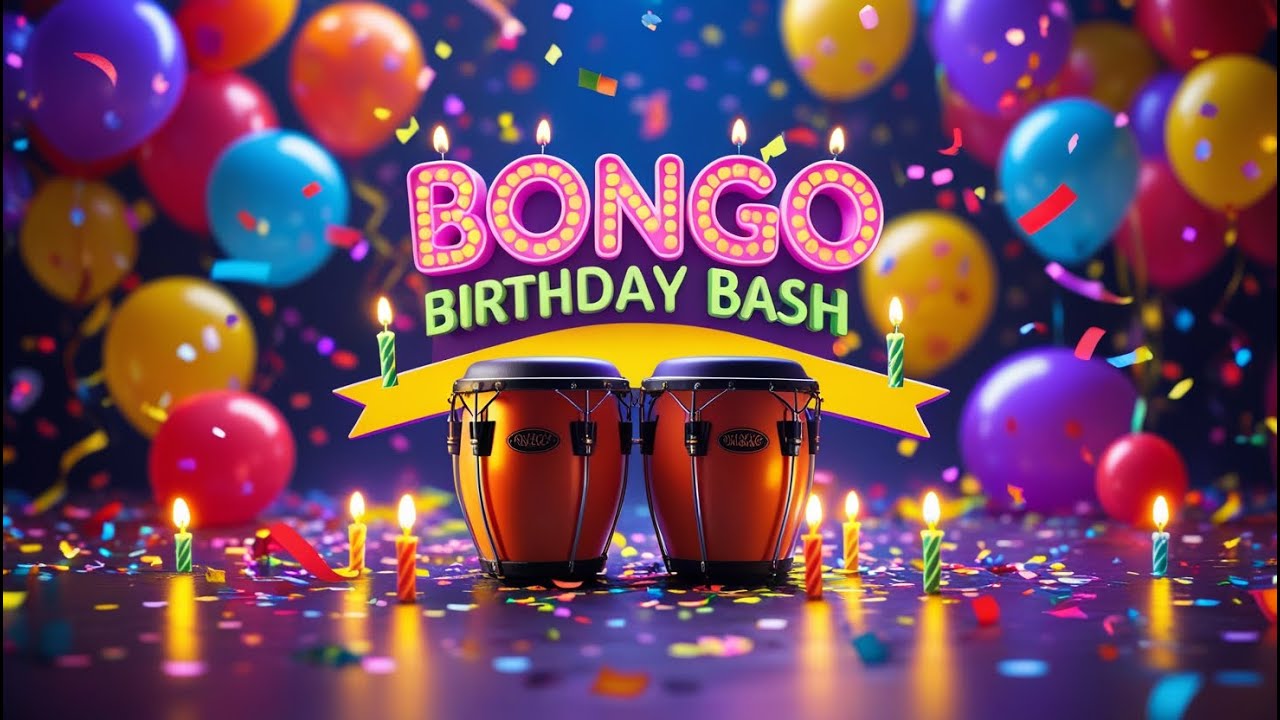 Bongo Birthday Bash – Fun Party Percussion Beat (No Copyright Music ...