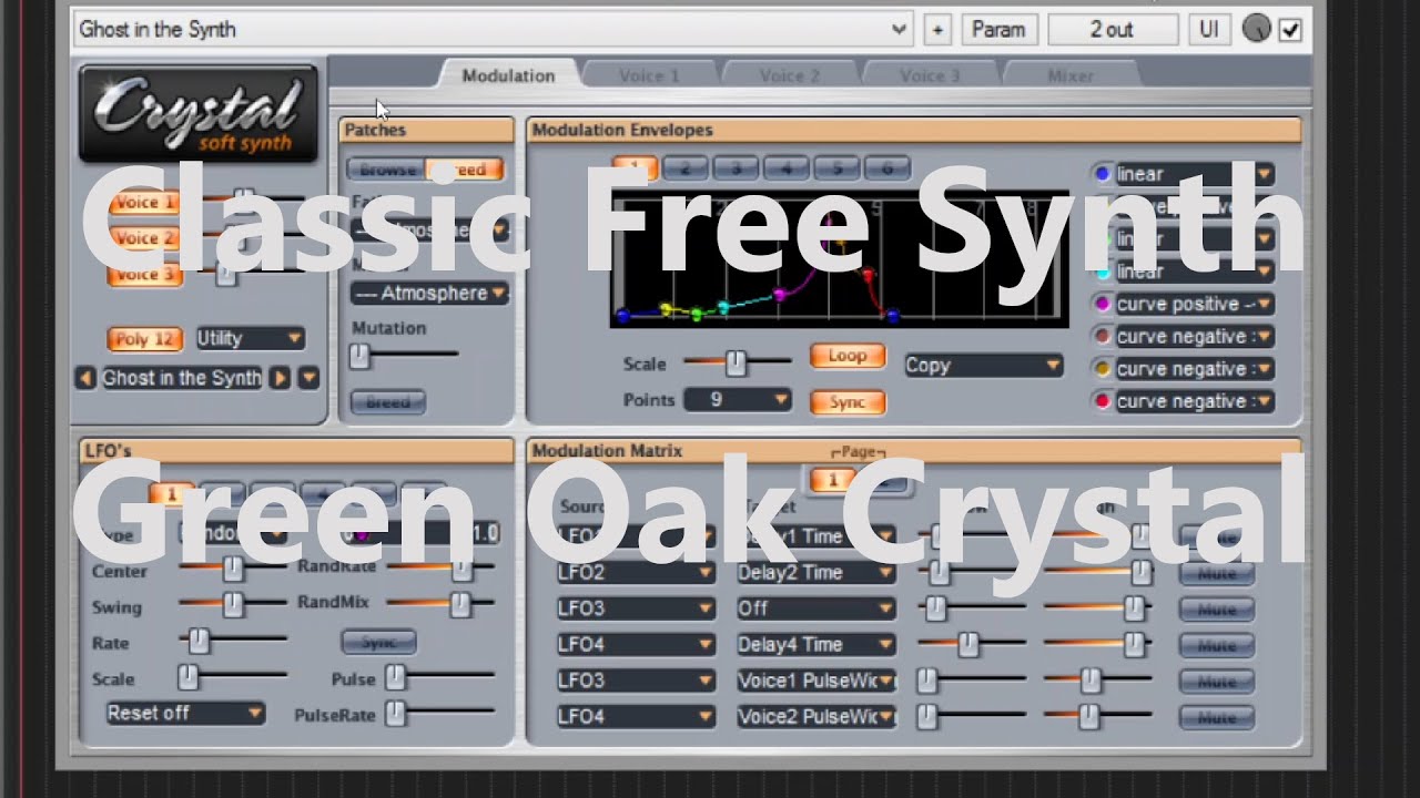 Classic Free Synth - Green Oak Crystal - No Talking - YouTube