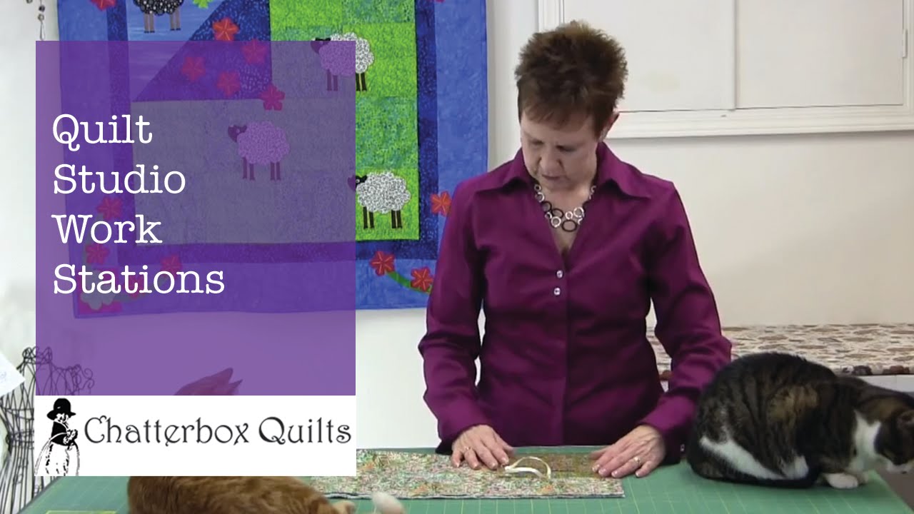 Quilt Studio Work Stations - Quilt Studio Set-up Episode 1 - YouTube