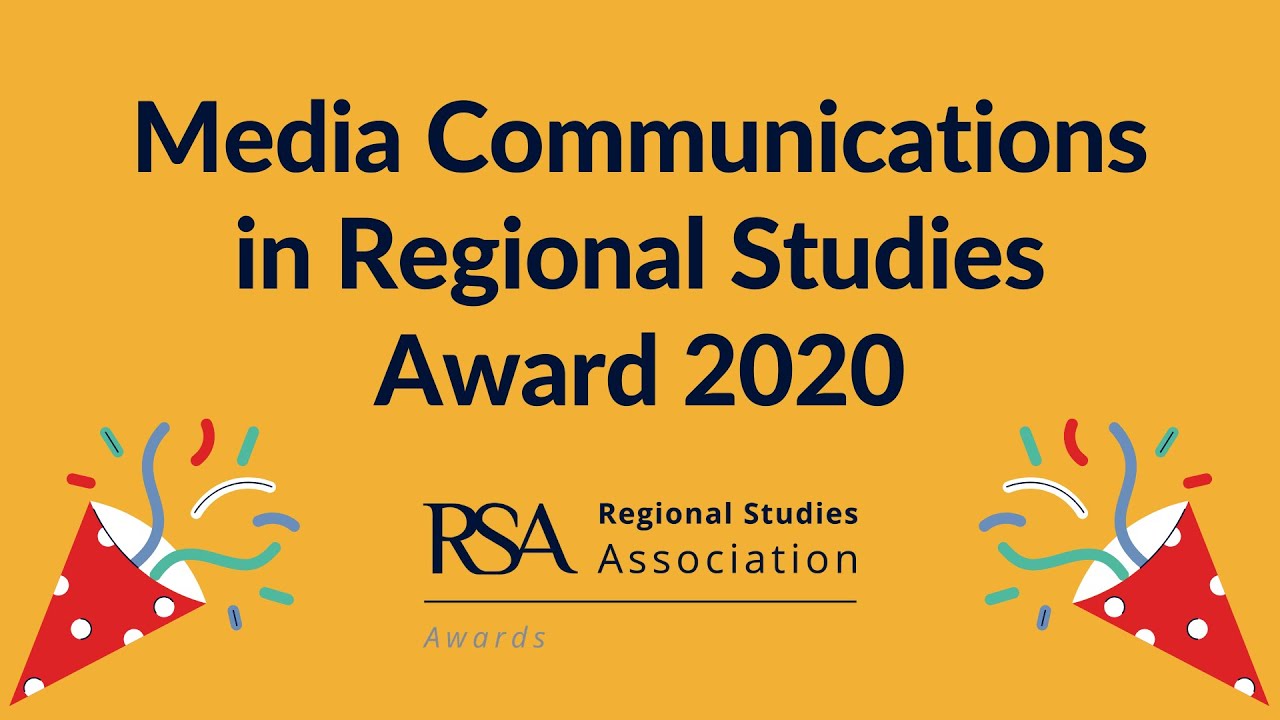 RSA Media Communications in Regional Studies Award 2020 - YouTube