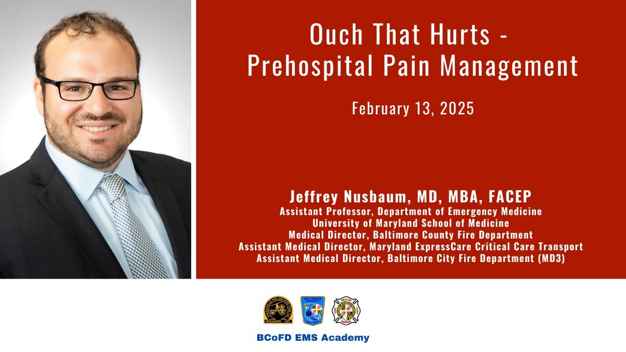 Ouch That Hurts - Prehospital Pain Management - YouTube