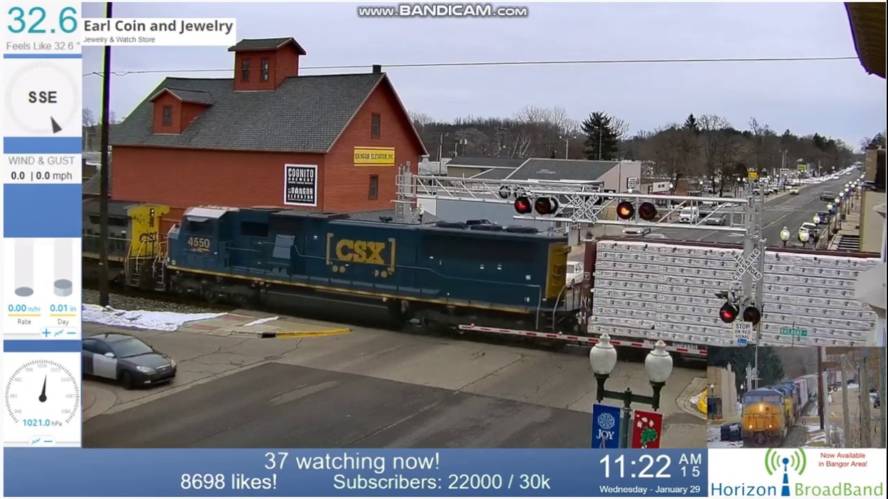 CSX Q326 with CSX 4550 trailing 3rd of 3 - YouTube