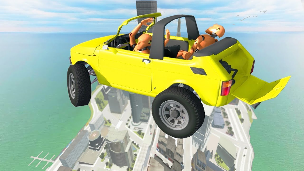BeamNG Drive - ROCKET RIDE Crashes #21 | CrashTherapy - YouTube