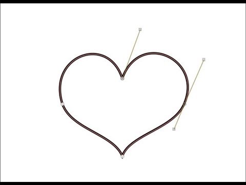 Heart brush in GIMP 2.8 using Paths Tool - YouTube