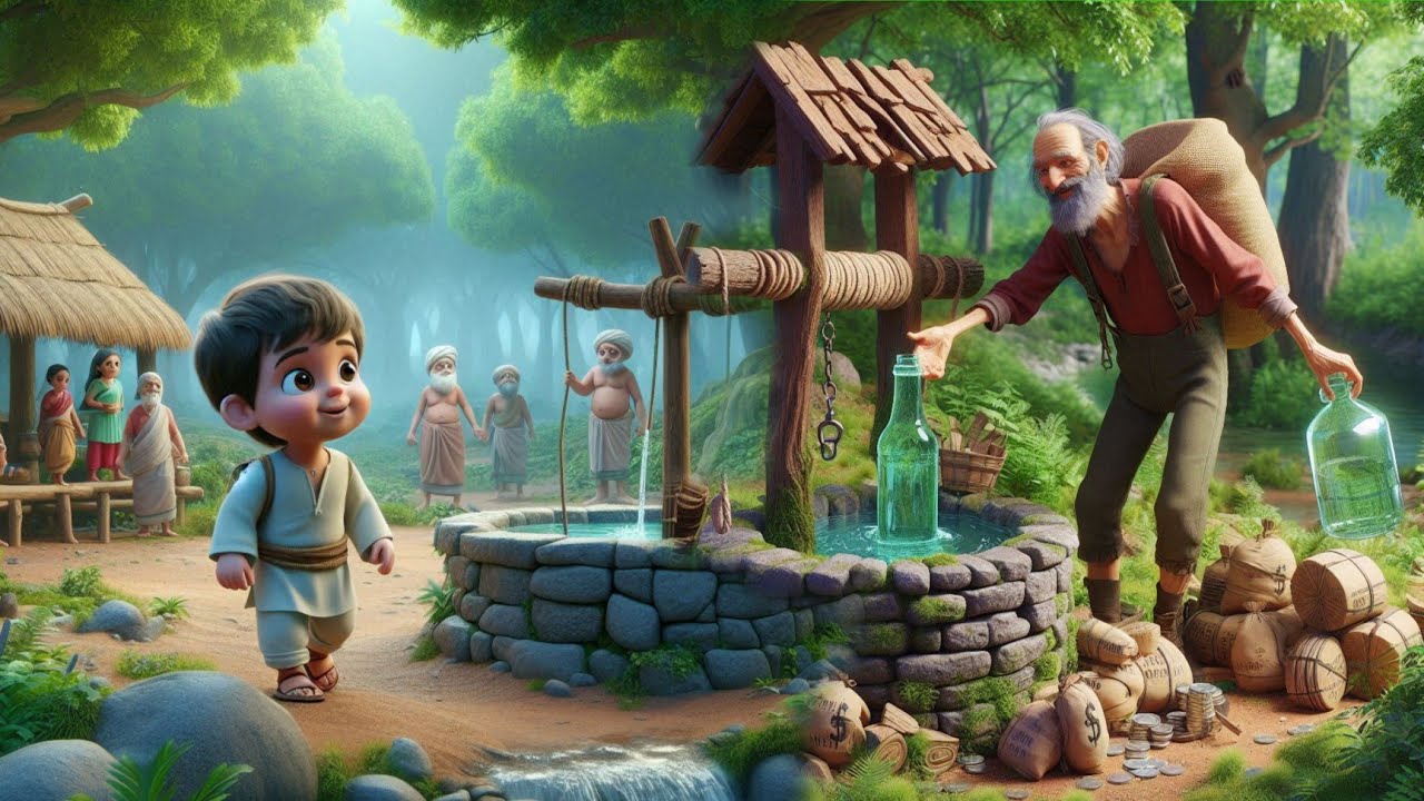 জঙ্গলে জাদুর কুয়ো // Magic well in the forest #golpo #cartoon # ...