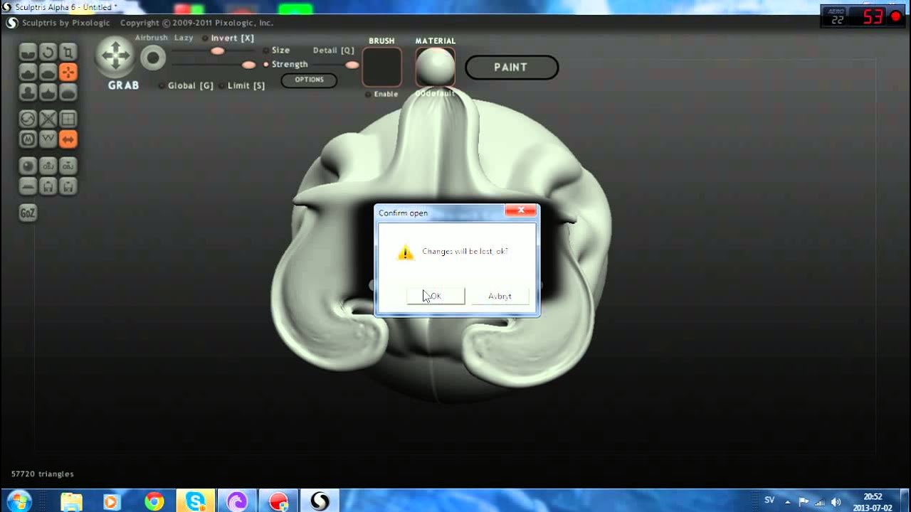 My first project with sculptrix - YouTube