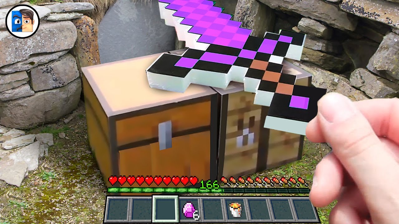 Minecraft RTX in Real Life POV NETHER SWORD CRAFTING Realistic ...