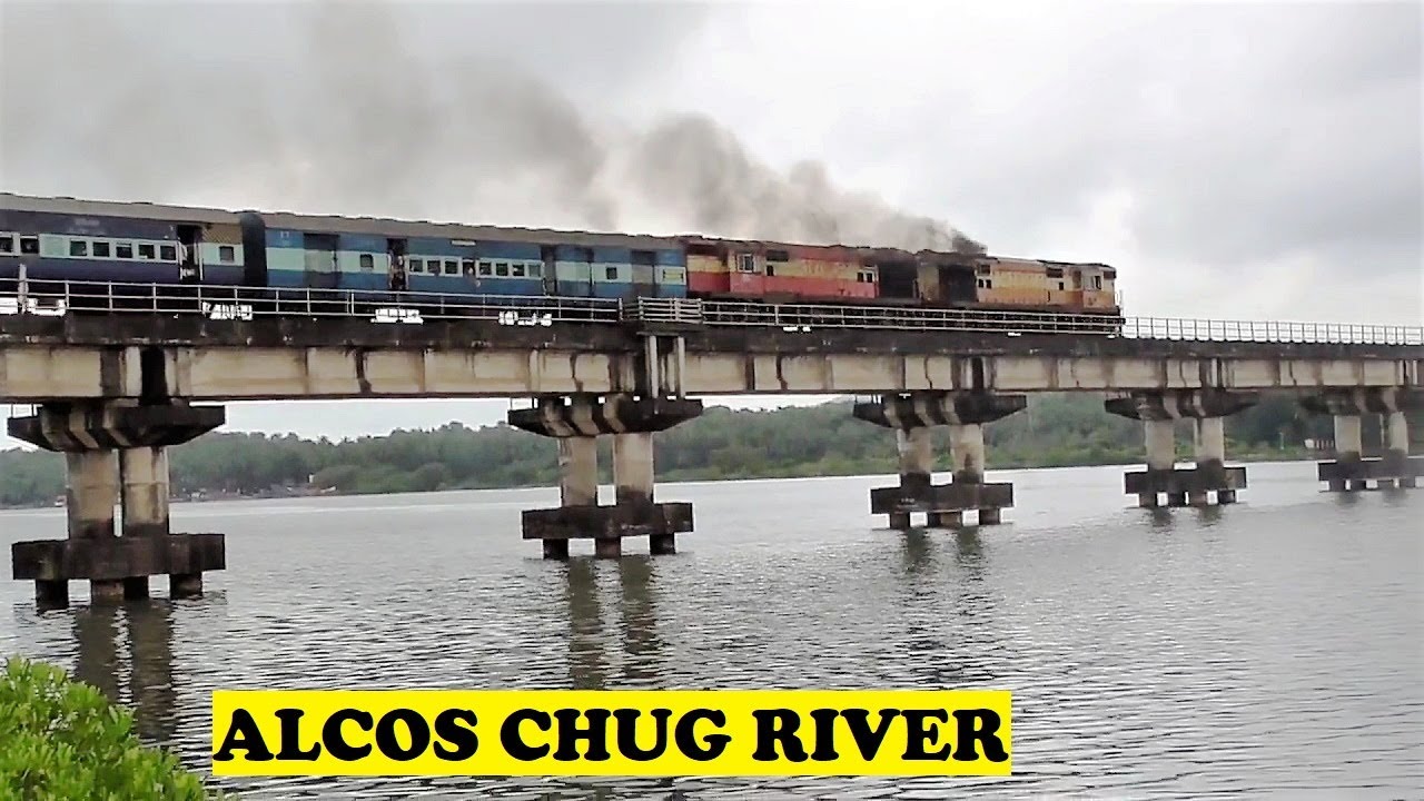 Twin WDM3A ALCO Chug Hard Aghanashini River Bridge With Nagercoil ...