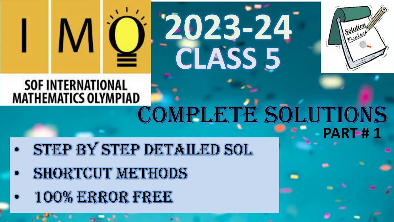 SOF #IMO/ #International #Mathematics #Olympiad / Class 5 / 2023-24 ...
