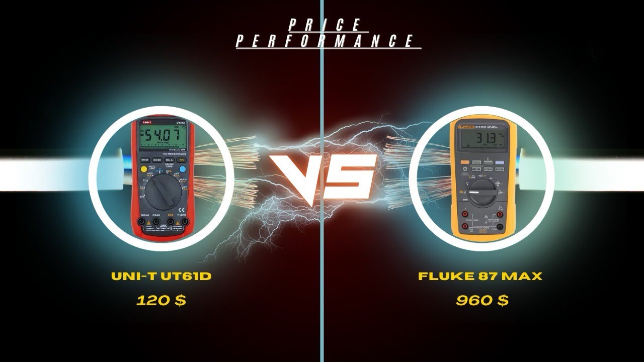 FLUKE 87 MAX & UNI-T UT61D MULTIMETER COMPARISON - YouTube