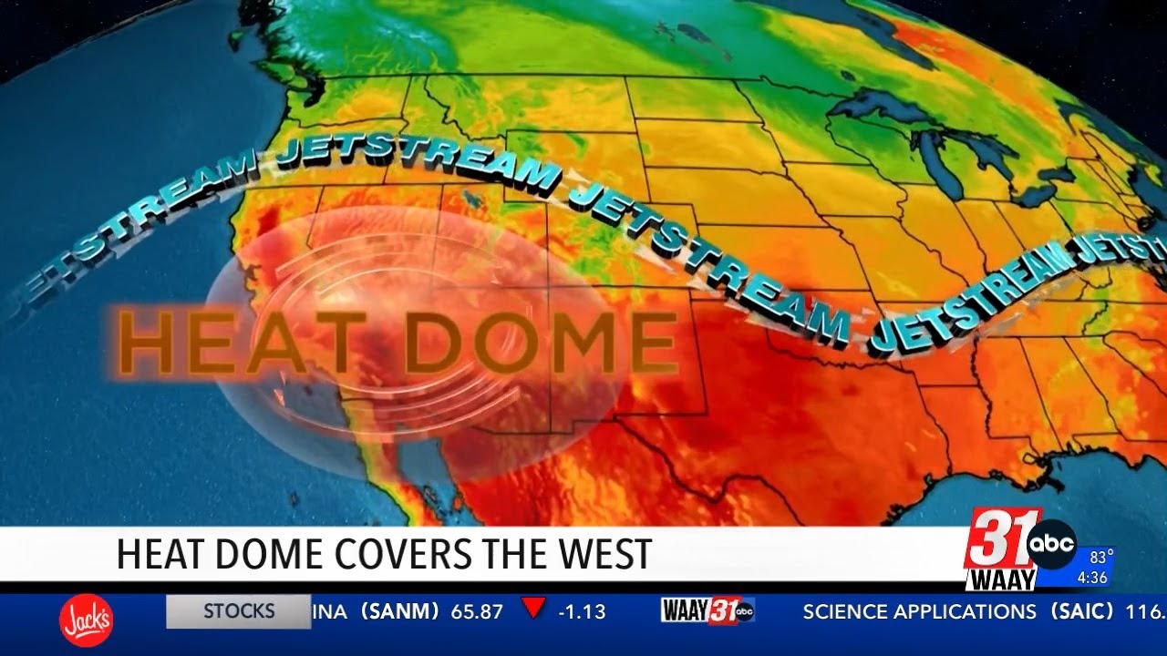 Heat dome causes temps to soar to triple digits - YouTube