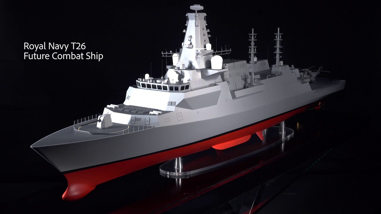 Royal Navy Class T26 Future Combat Ship - YouTube