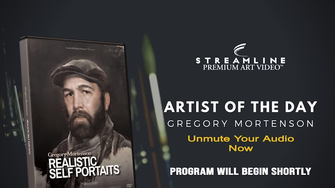 Gregory Mortenson “Realistic Self Portraits” **FREE OIL LESSON VIEWING ...