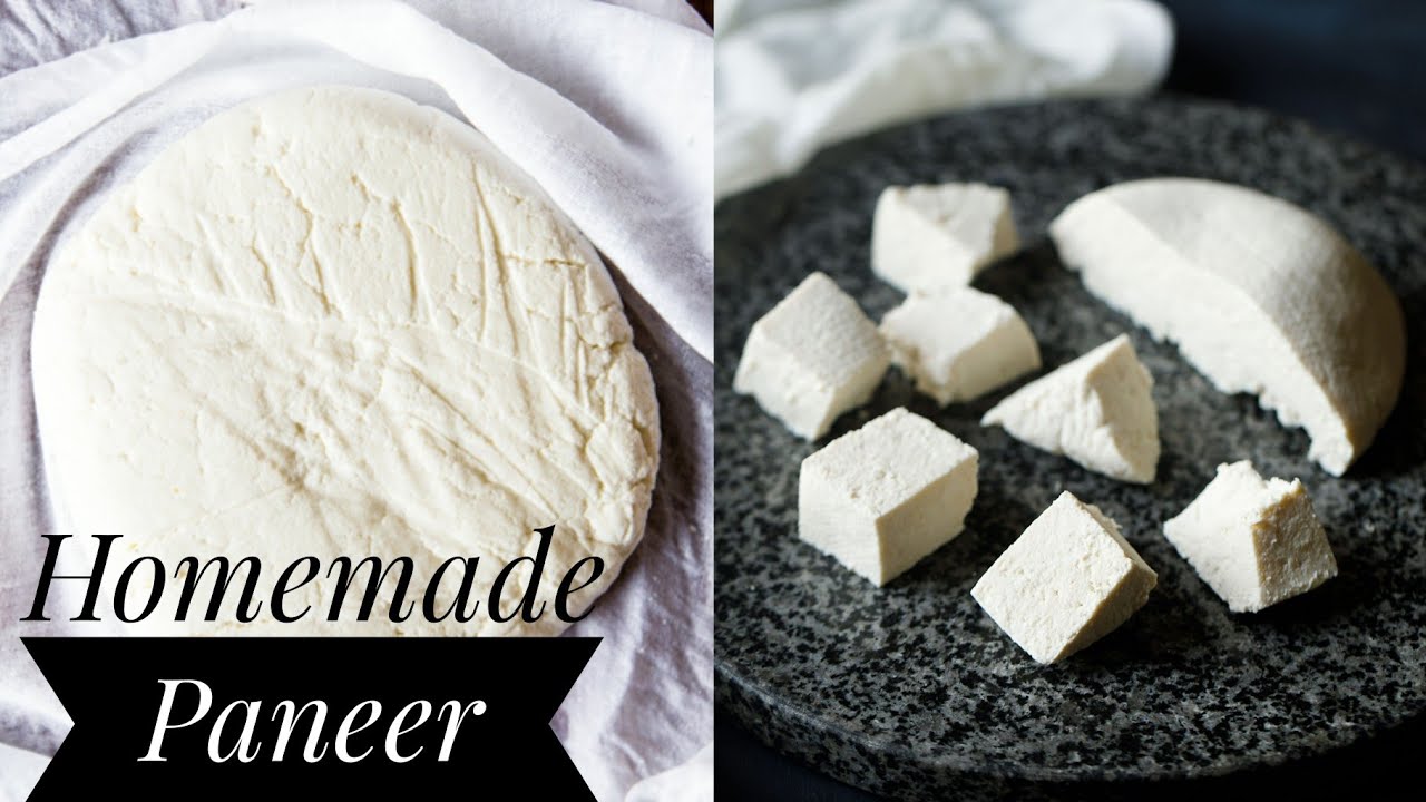 Homemade paneer in 30 minutes - how to make Paneer from milk- Use ...