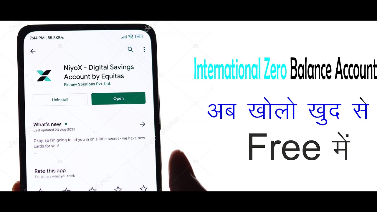 How to open zero balance account - YouTube