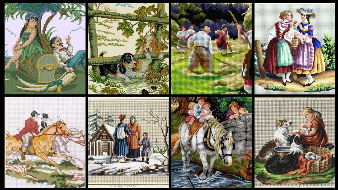 Attractive & elegant AMAZING cross stitch pattern west design ideas ...