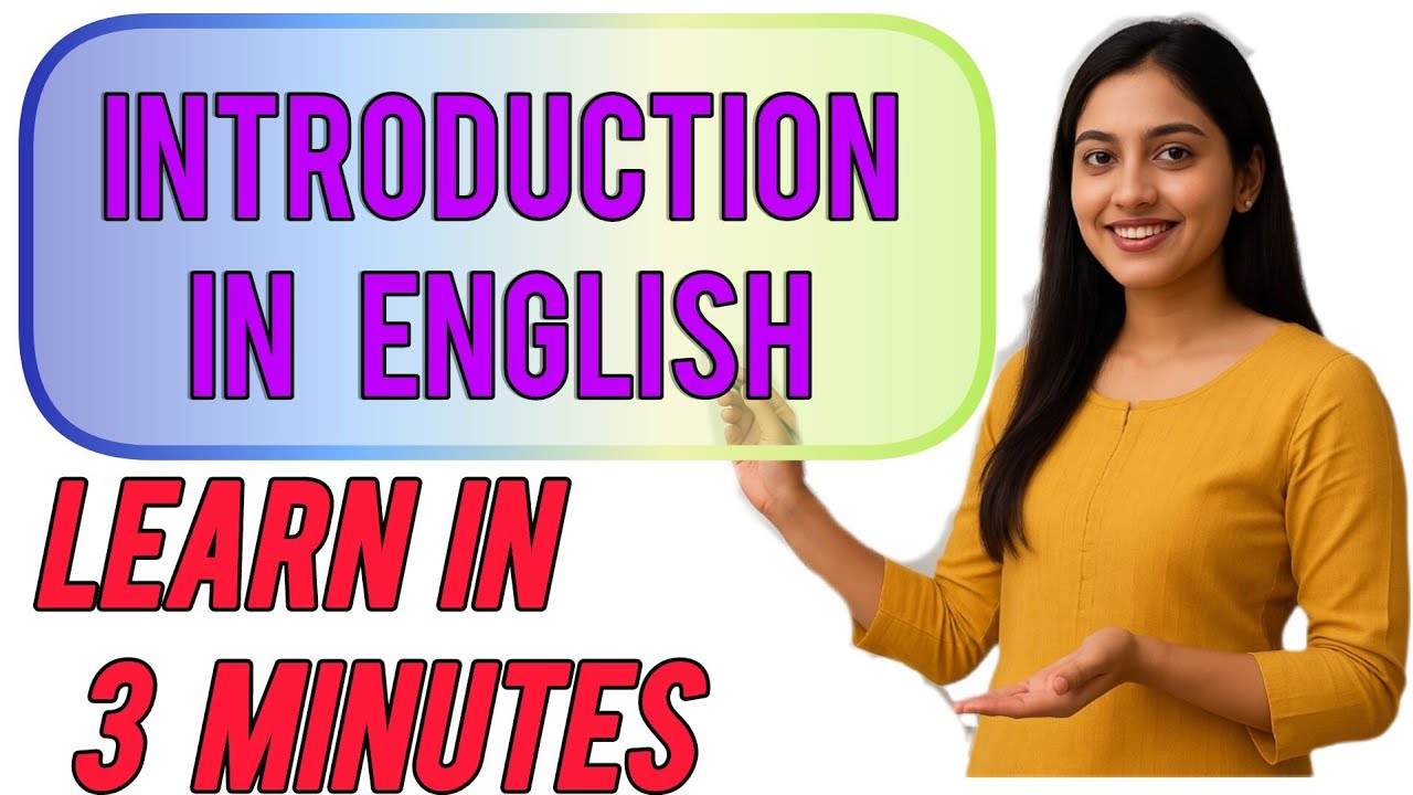 Easy Self-Introduction in English Through Hindi |Introduce Yourself ...