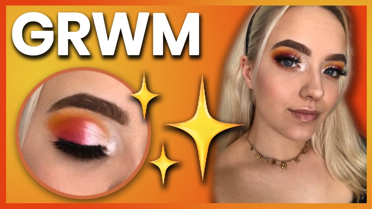 GRWM - Sunset eyeshadow - YouTube