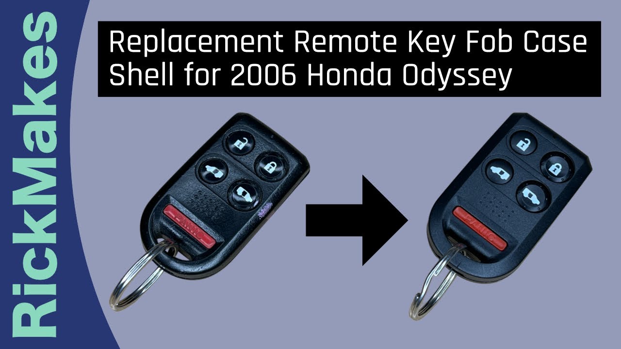 Replacement Remote Key Fob Case Shell for 2006 Honda Odyssey - YouTube