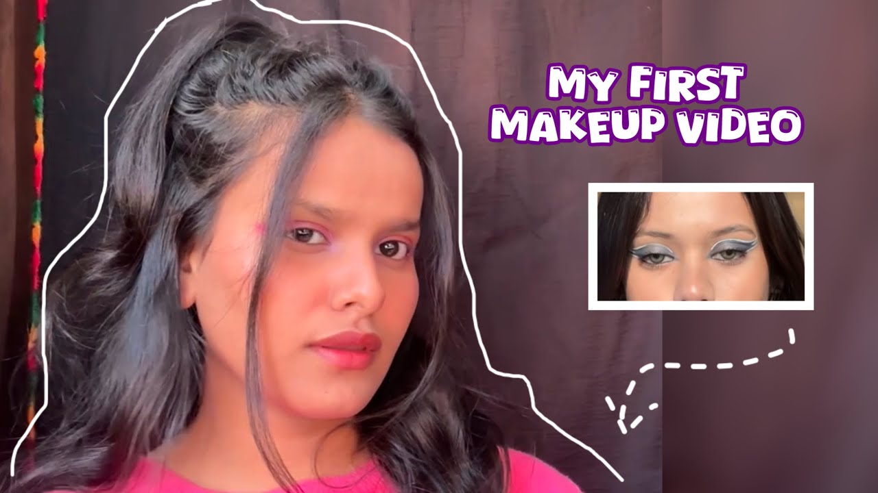 My first makeup video 💄🌼 || Inspired look #youtubevideo #makeupvideo ...