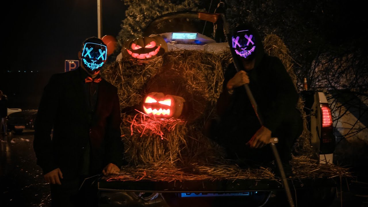 Halloween Muscle Car Party (SOUND ON) - YouTube