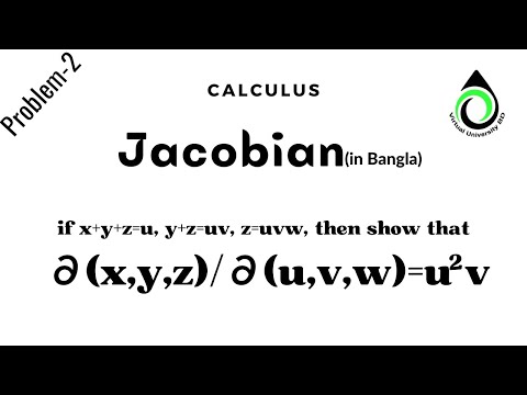05 Jacobian | Problem 2 | Jacobian Transformation | Jacobian Method ...