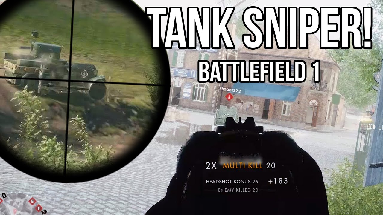 BATTLEFIELD 1 SNIPING TANKS + IRON SIGHT COLLATERAL!? | BF 1 Alpha ...