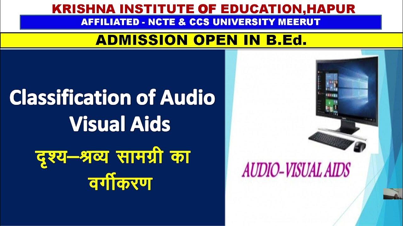 Classification of Audio Visual Aids - YouTube