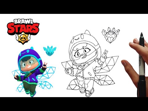 How to draw New Skin Bea Byte New Season from Brawl Stars - YouTube