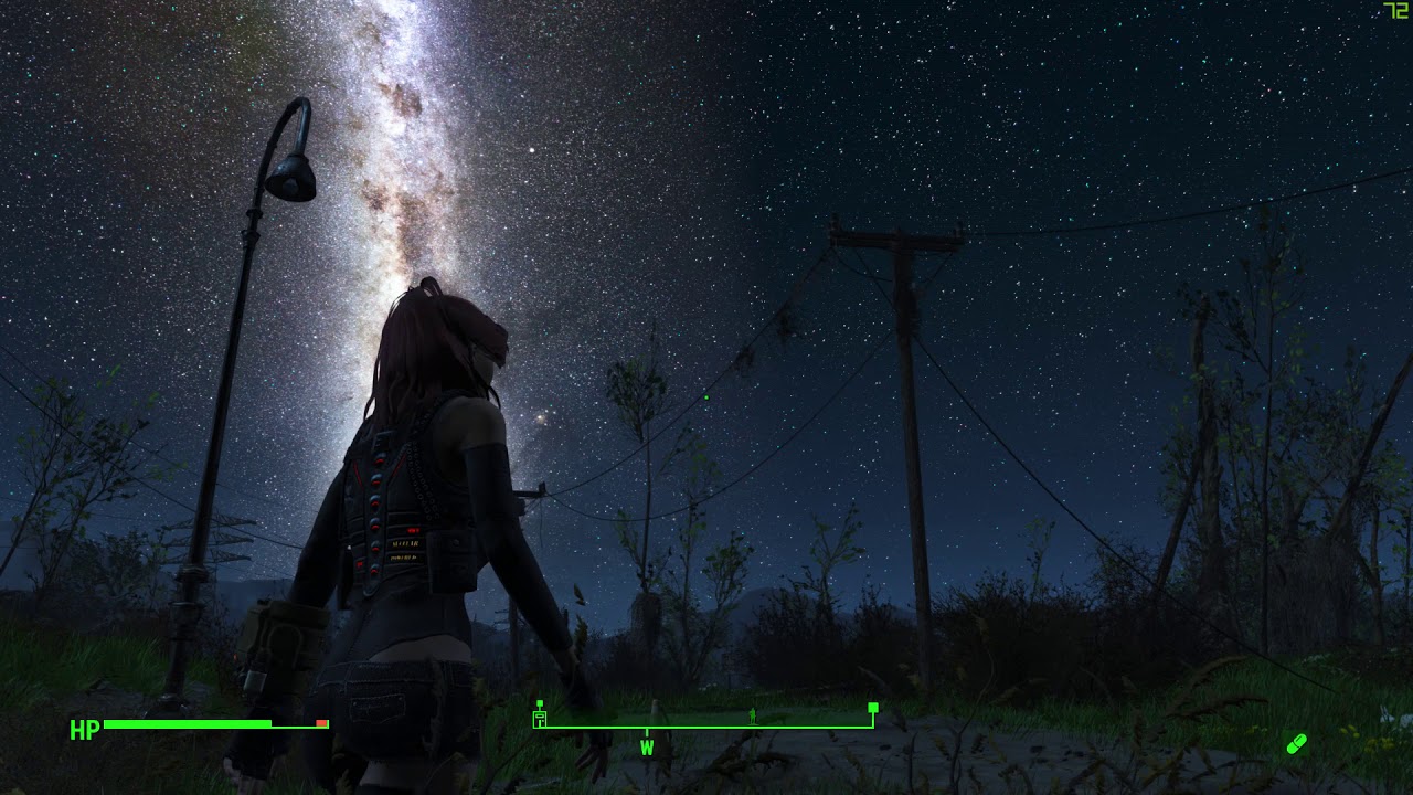 Fallout4 Night Sky Sight - YouTube