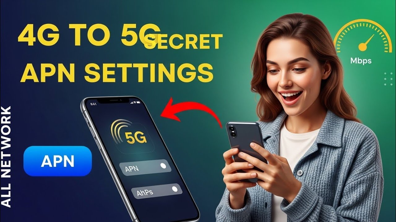 Update Your Slow Internet | Convert 4G to 5G Speed Trick - YouTube