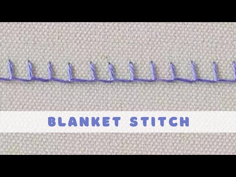 ES:15 How to do the blanket stitch| blanket stitch tutorial| hand ...