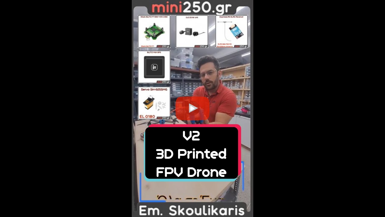 FPV Drone V2 3D Printed - mini250 - YouTube