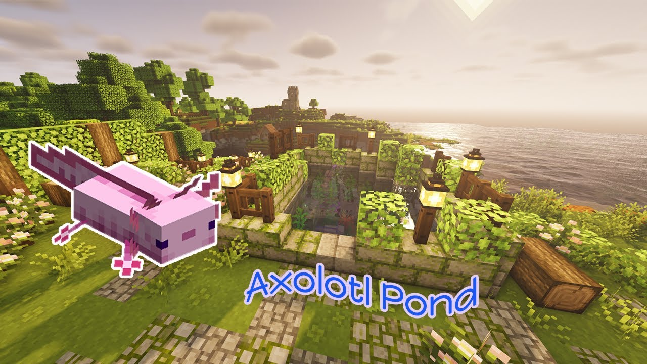 Minecraft - How to make Axolotl Pond 🪸🪨 // Mizuno's 16 Craft 🌷🌿 - YouTube