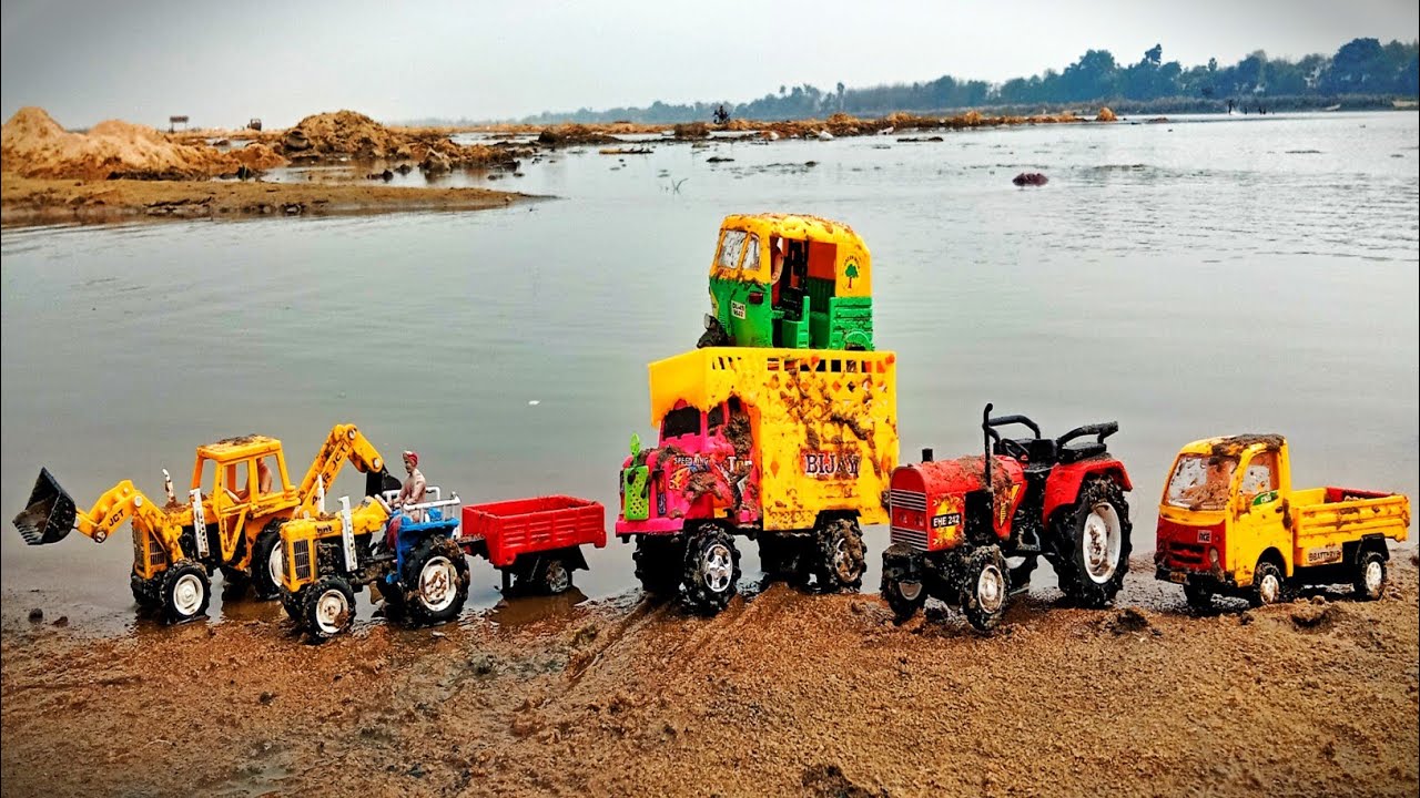 car cartoon | tractor cartoon | tracks for toddlers | tractor car JCB ...