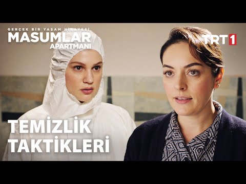 Safiye, İnci’ye temizlik yapmayı öğretiyor - Masumlar Apartmanı Özel Sahneler