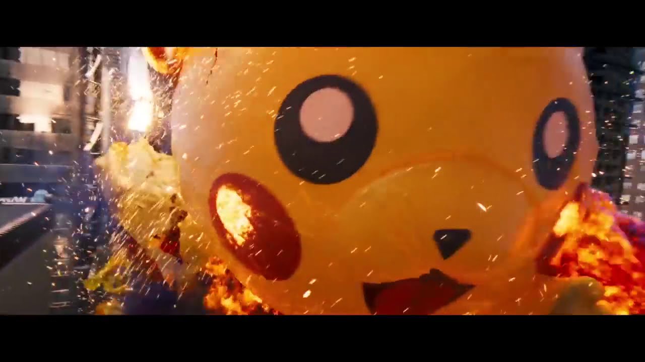 Pikachu vs mewtwo pokemon detective pikachu final fight movie clip hd ...