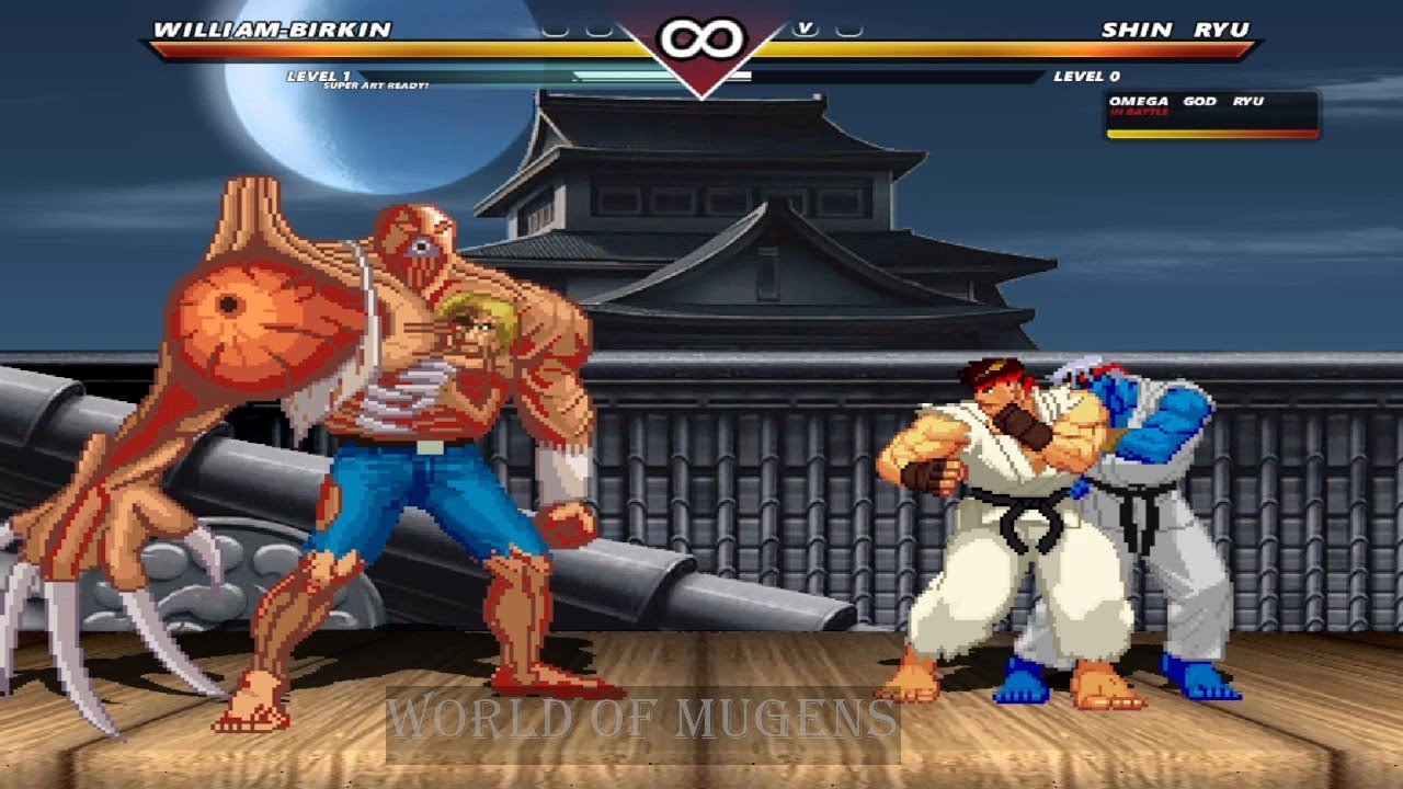 [Street Fighter Mugen] ShinRyu & God Ryu Vs William Birkin - YouTube