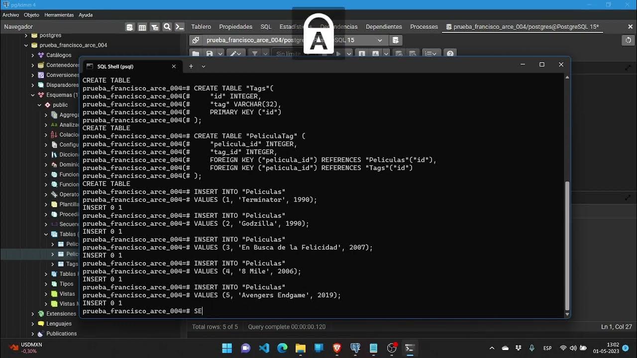 Tablas con PK & FK para hacer consultas agrupadas - YouTube