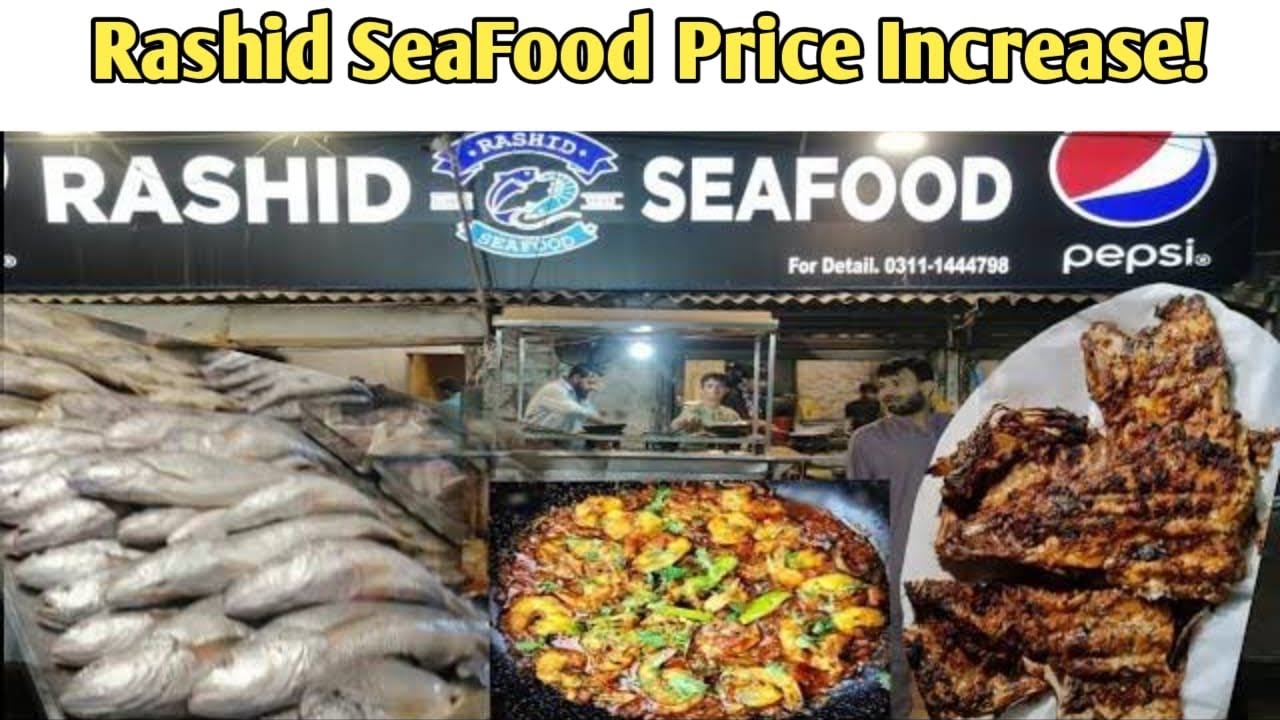 Rashid Seafood street 🤤 karachi ka famous seafood. #seafood #karachi # ...