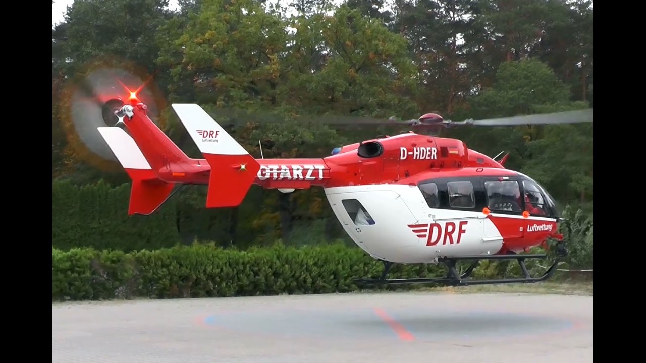 DRF Luftrettung | Christoph Berlin | Start mit Ersatzmaschine D-HDER ...