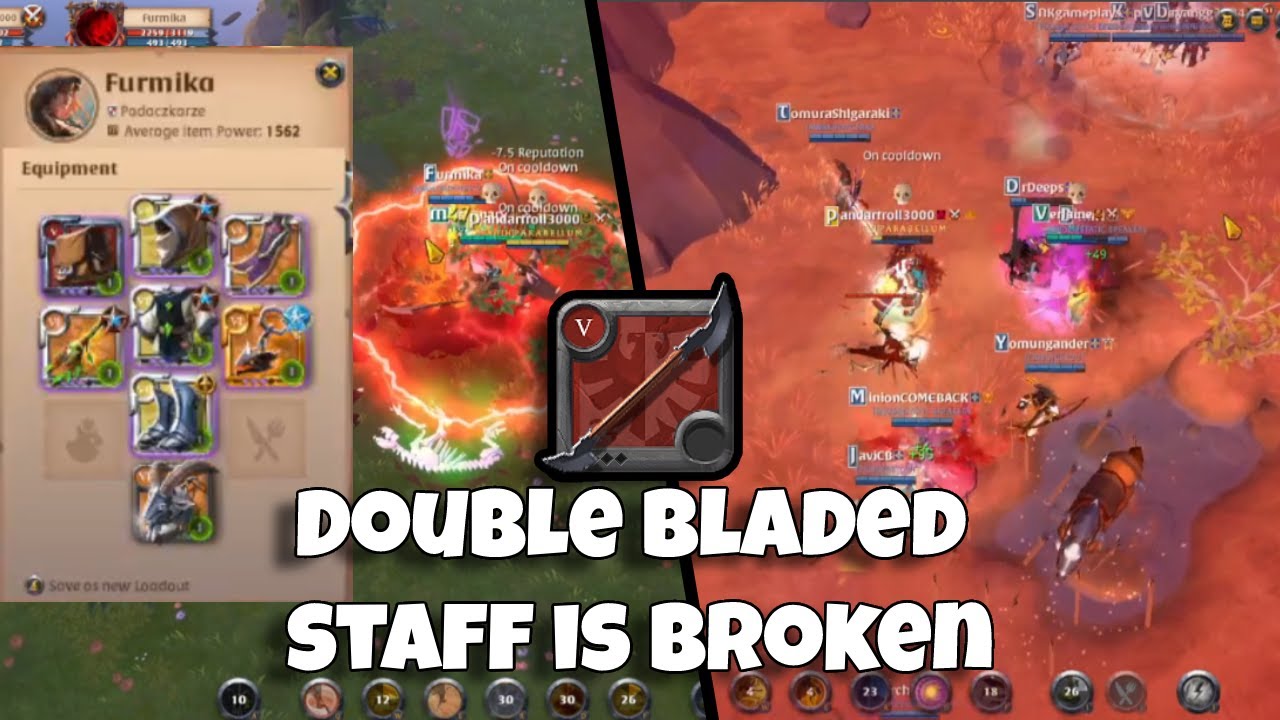 DOUBLE BLADED STAFF IS BROKEN | Albion online PVP GANK - YouTube