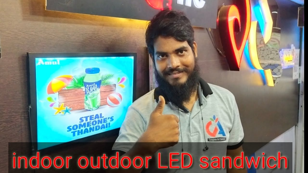 Indoor outdoor acrylic LED sandwich all India home delivery complete ...