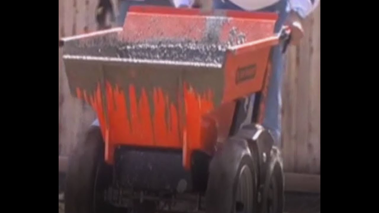 Muck Truck Cement Barrow - YouTube