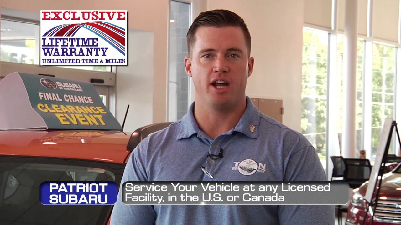 Patriot Subaru N Attleboro Lifetime Warranty - YouTube