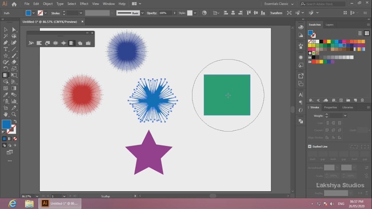 Scallop Tool, Crystallize Tool, Wrinkle Tool (Hindi) - Illustrator ...