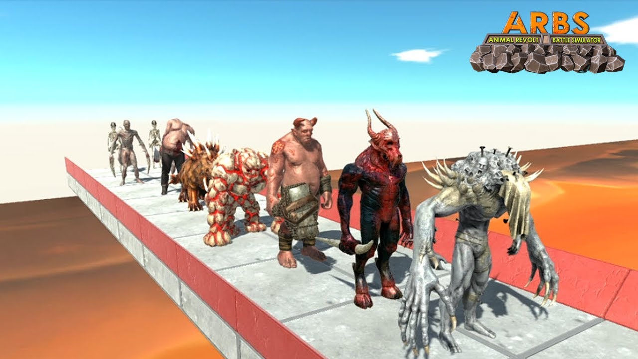 Obstacle Course Over Molten Lava - 🎮 Animal Revolt Battle Simulator ...