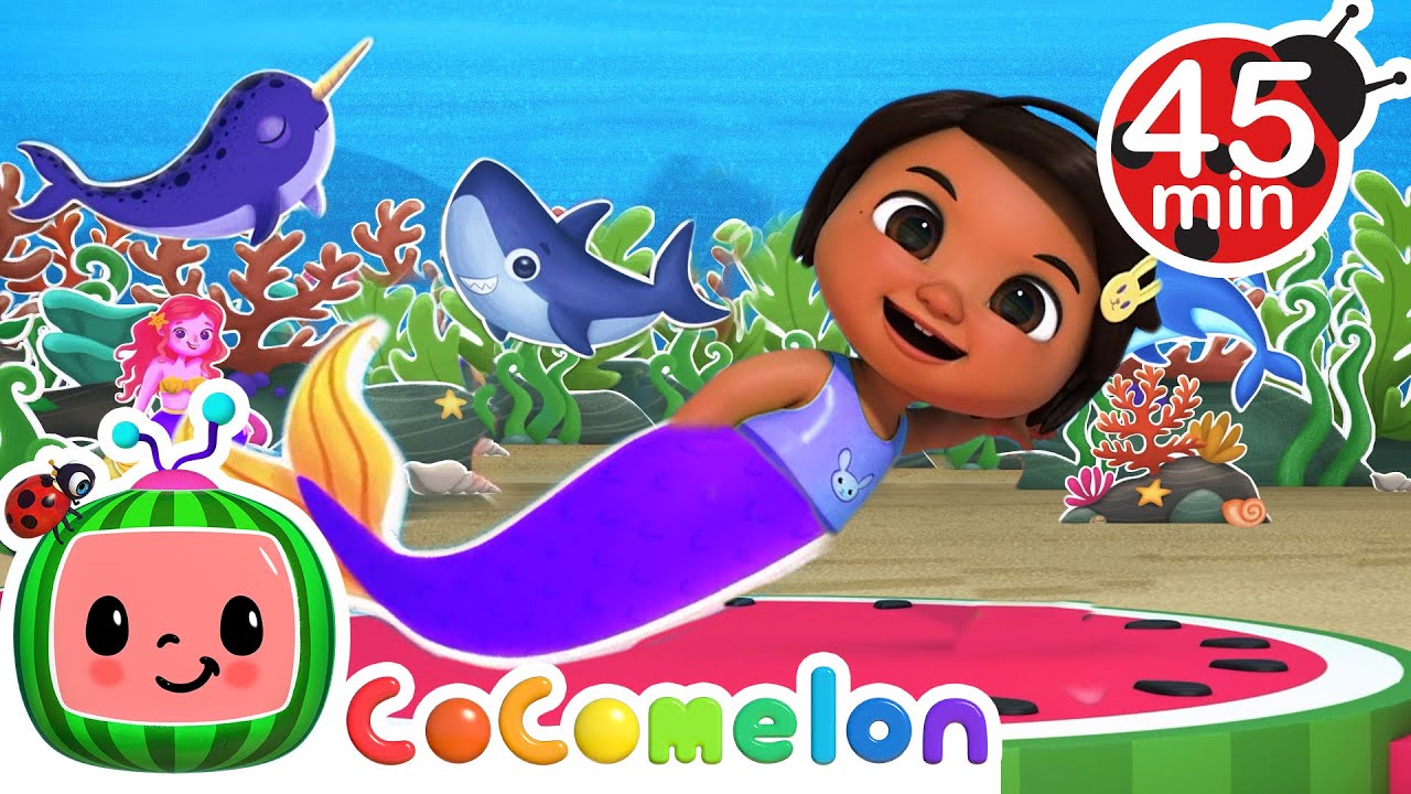 Under the Sea Mermaid Dance | Little Angel & Cocomelon Nursery Rhymes ...