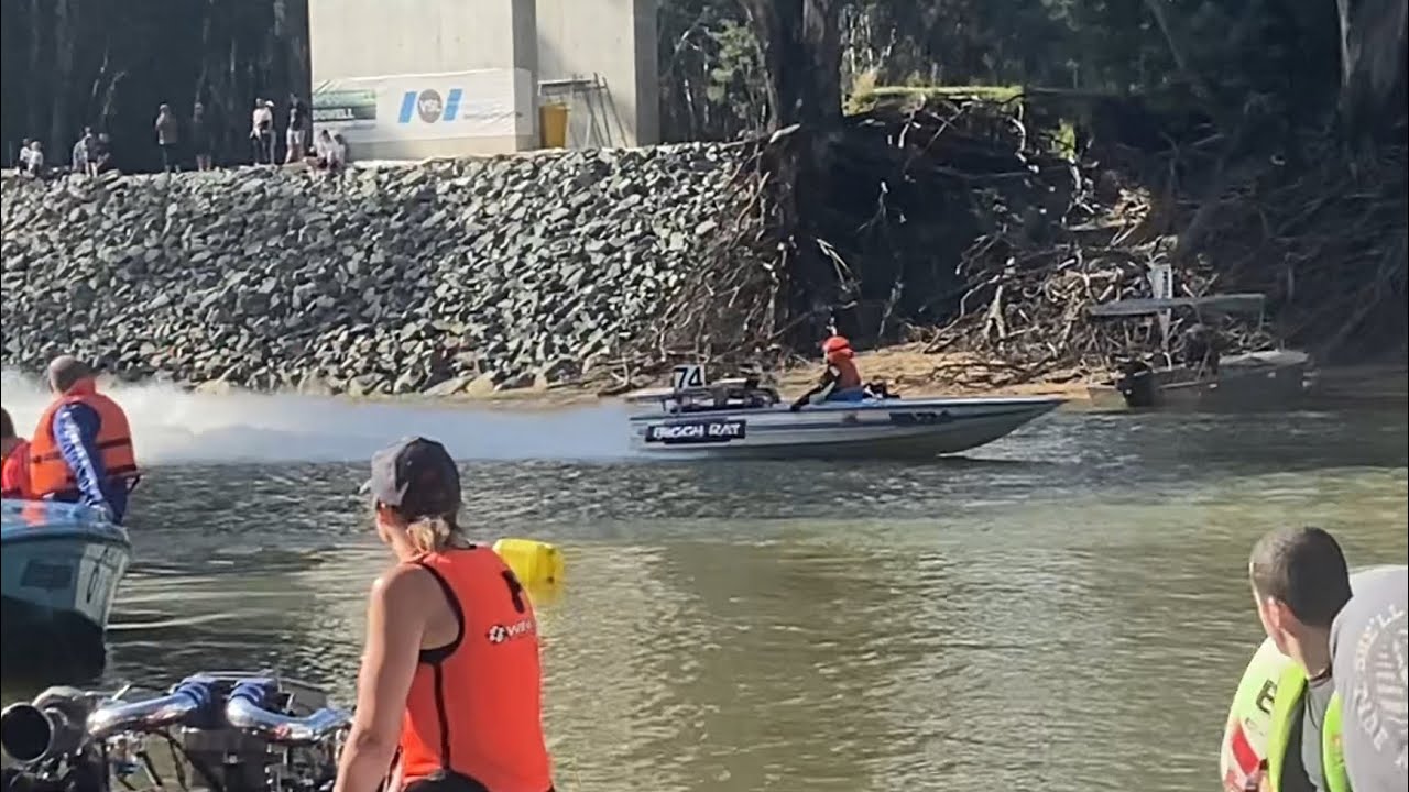 Biggy Rat roaring across the finish at last years Southern 80 Ski Race ...